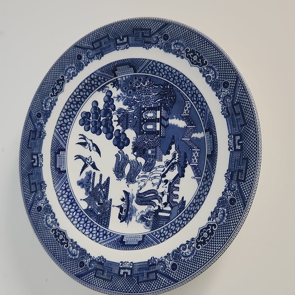 Johnson Brothers | Dining | Willow Pattern Dinner Plate Blue And White ...